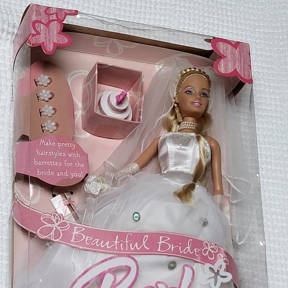 Mattel | Toys | Barbie Beautiful Bride Pink Fashion Wedding Gown Doll ...